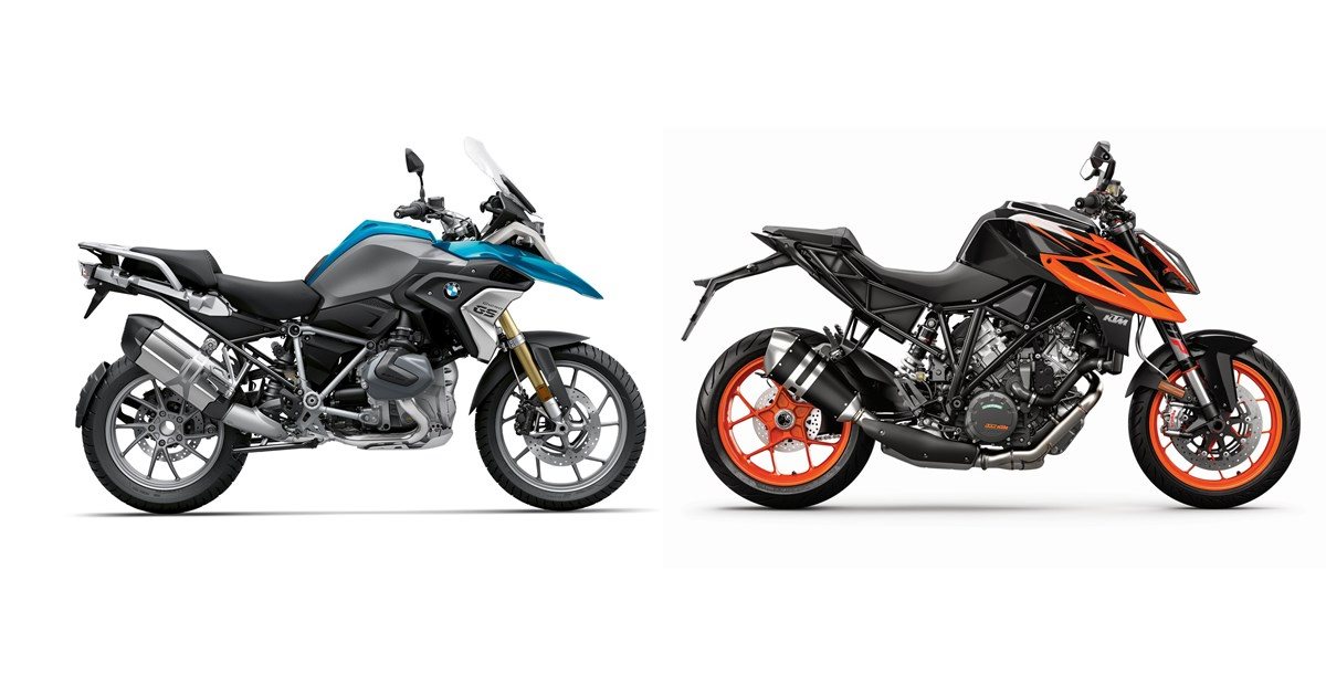 Motorrad Vergleich BMW R 1250 GS 2020 vs. KTM 1290 Super Duke R 2019