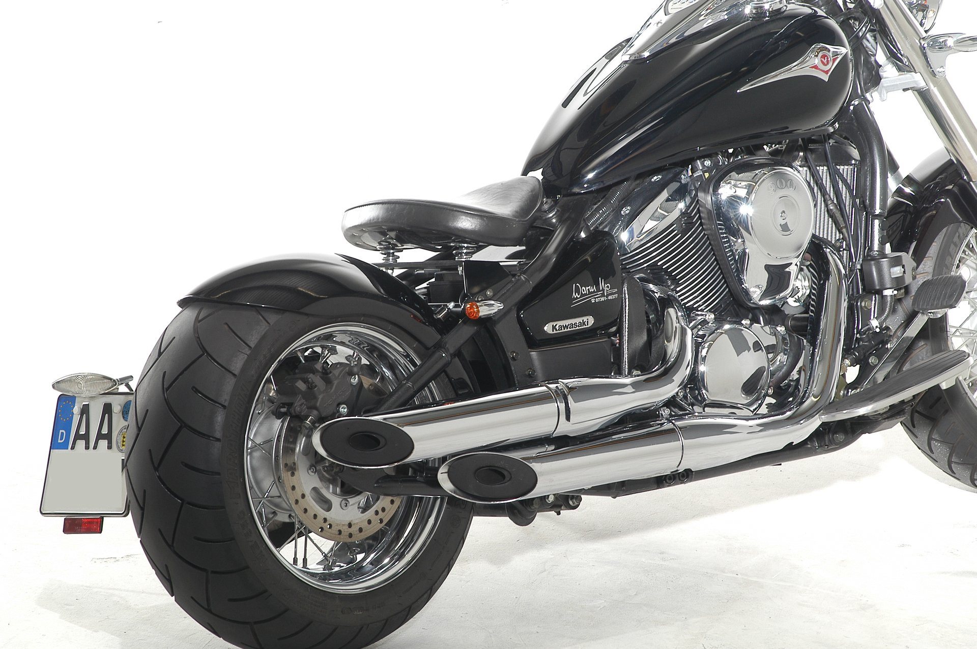 Details zum Custom-Bike Kawasaki VN 900 Custom des Händlers Warm Up ...